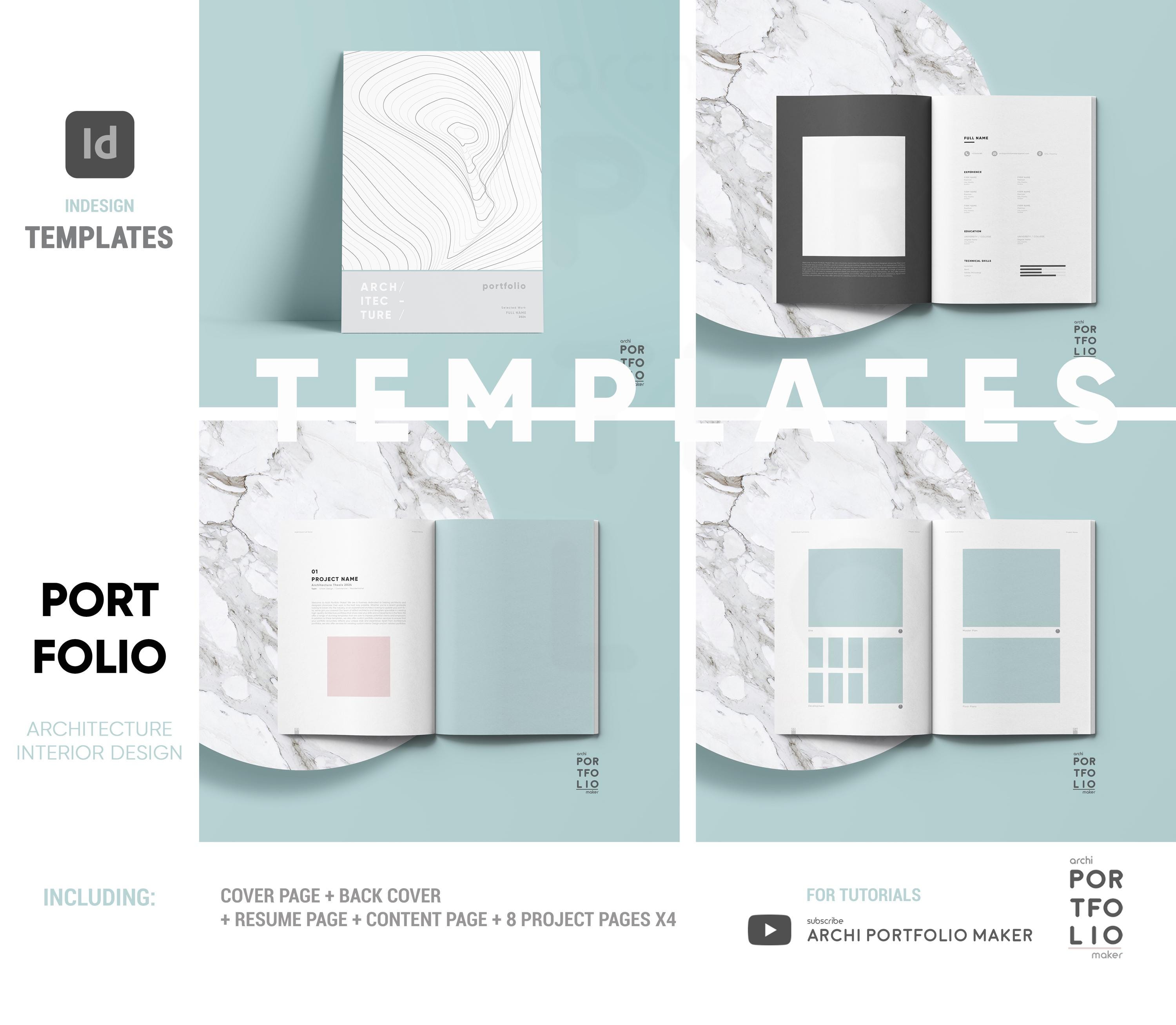 Architectural & Interior Design Portfolio Template 30 - Etsy