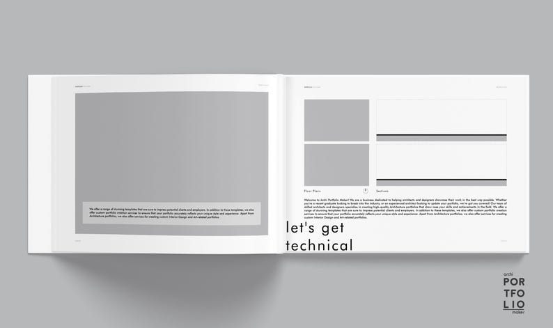 Architectural & Interior Design Portfolio Template 24 - Etsy