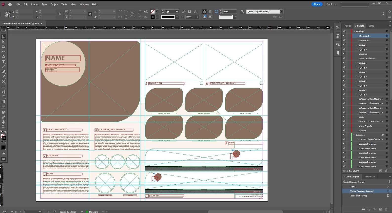 Interior Design Presentation Board Template 1 - Etsy