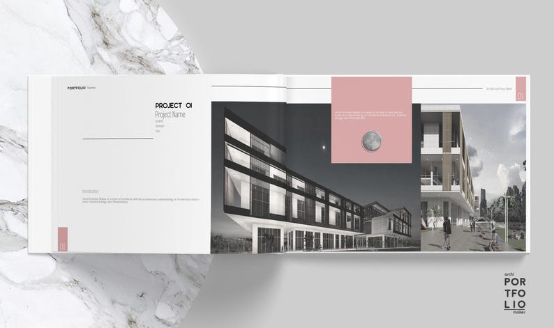 Architectural & Interior Design Portfolio Template 1 - Etsy