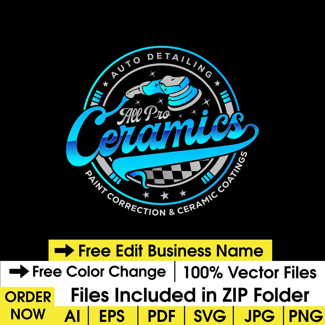 Ceramic Coating Automotive Logo Design, Auto Repair, Truck Repair Logo ...