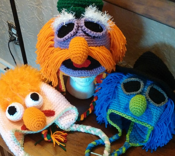 Crochet Muppet Characters Hats