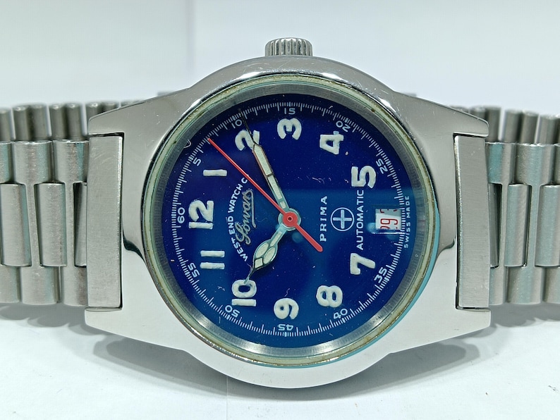 Vintage West End Watch Co Sowar Prima Automatic Caliber 2824-1 Radium ...