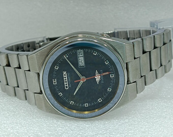 Original Citizen Automatic Day Date 21 Jewels Caliber 8200 Black Dial ...