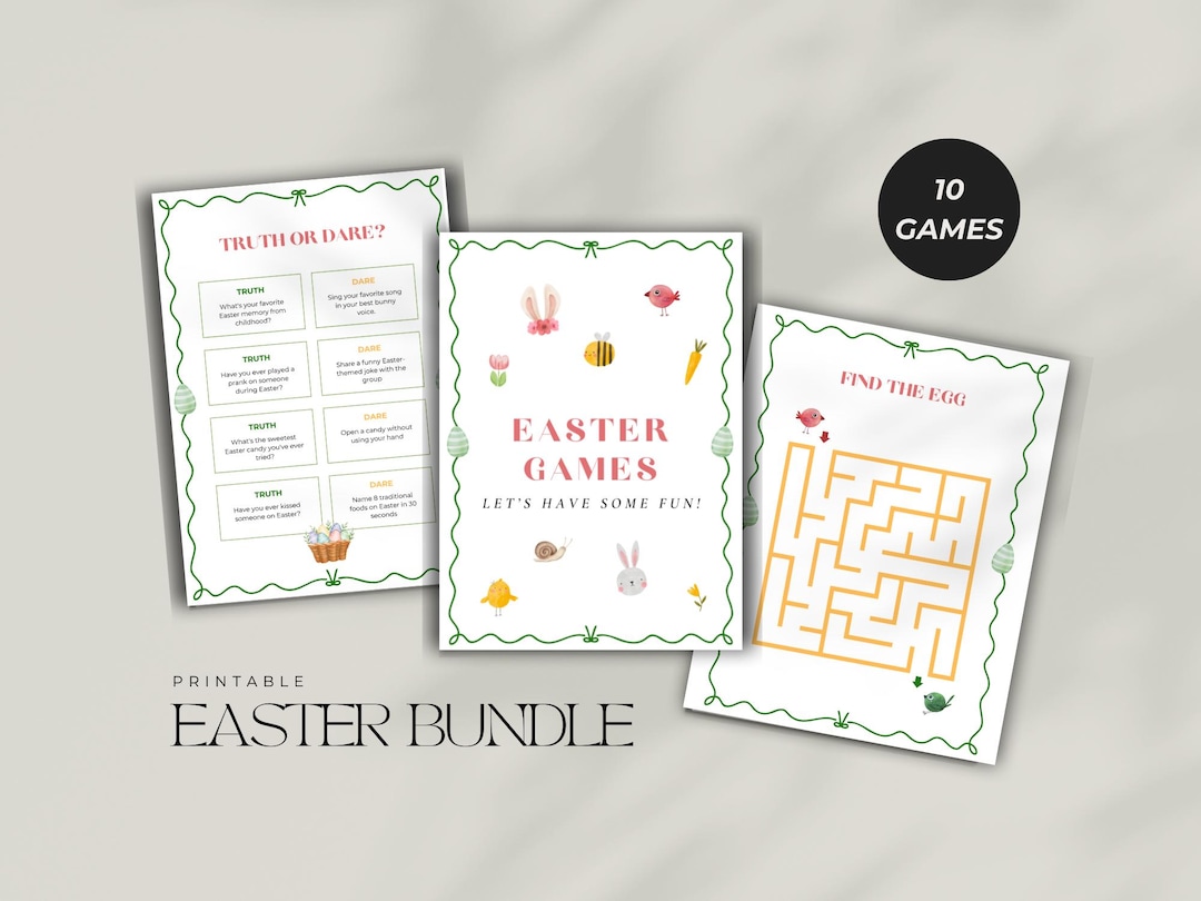 Easter Games, Easter Printables, Easter Activities, Easter Party Games ...