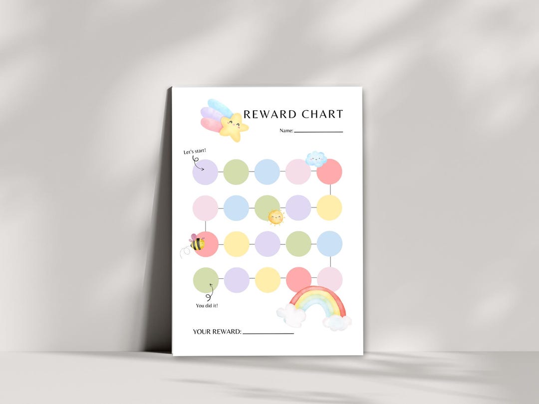 Reward Chart, Toddler Reward Chart, Reward Chart Printable, Potty ...