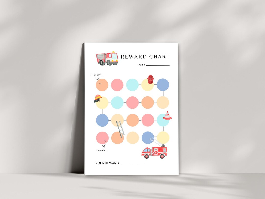 Reward Chart, Toddler Reward Chart, Reward Chart Printable, Potty ...