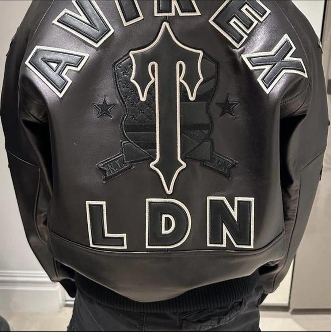 The Avirex X Trapstar Icon LDN Leather Jacket - Etsy