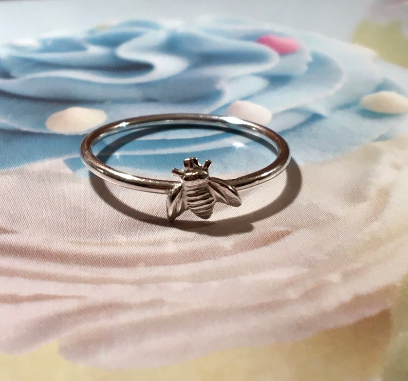 Sterling Silver Bee Ring - Etsy UK