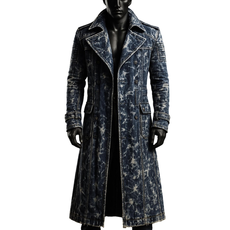 Glitter Denim Coat - Etsy UK