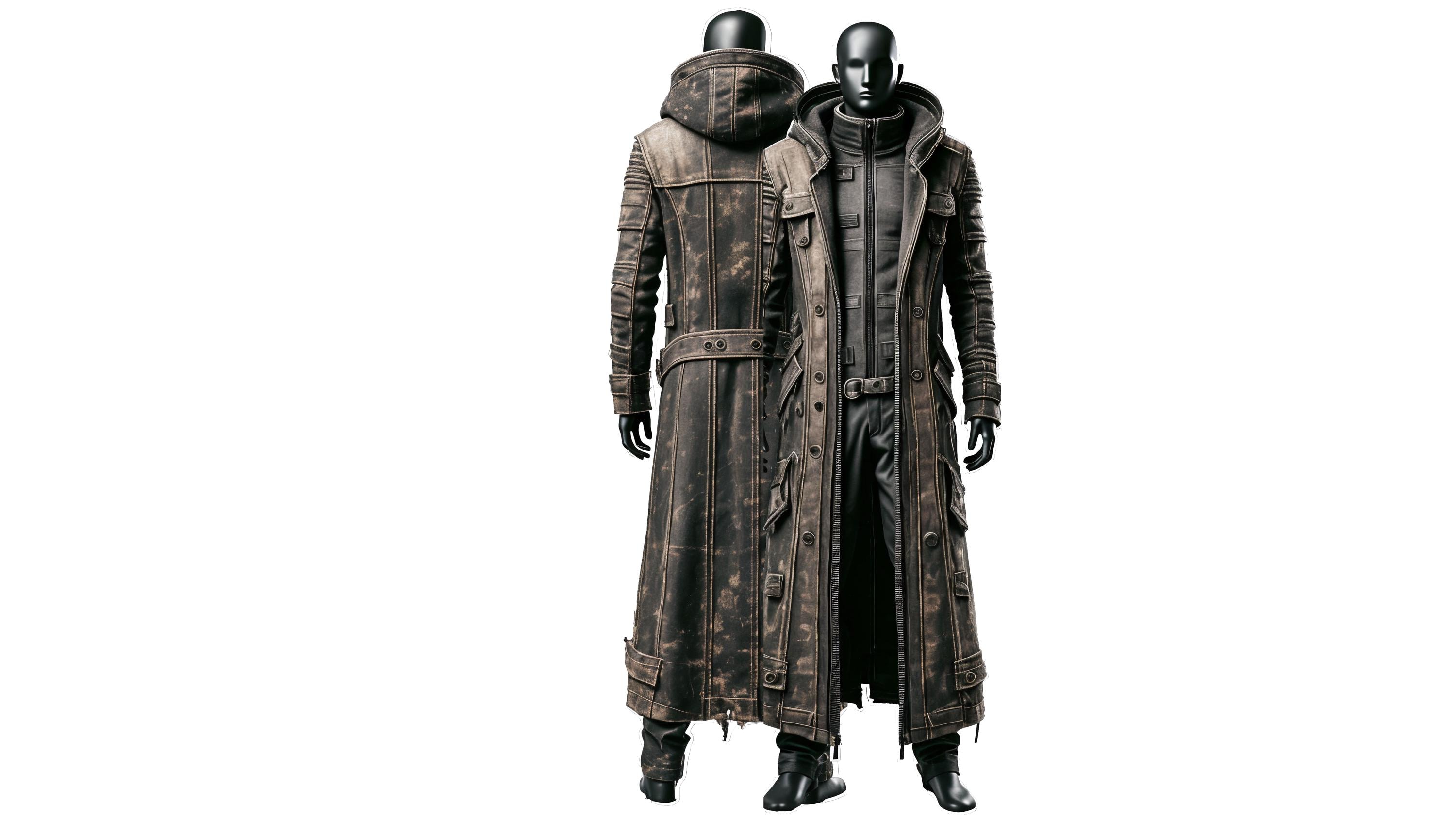 Inspired Post-apocalyptic Coat Long Fabric Coat – Rugged, Handcrafted ...