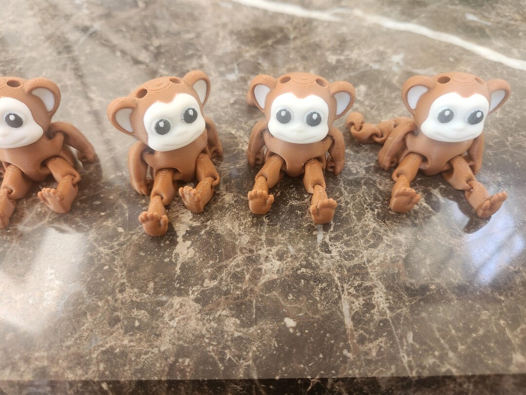 Monkey Keychain , Great Fidget Toy - Etsy