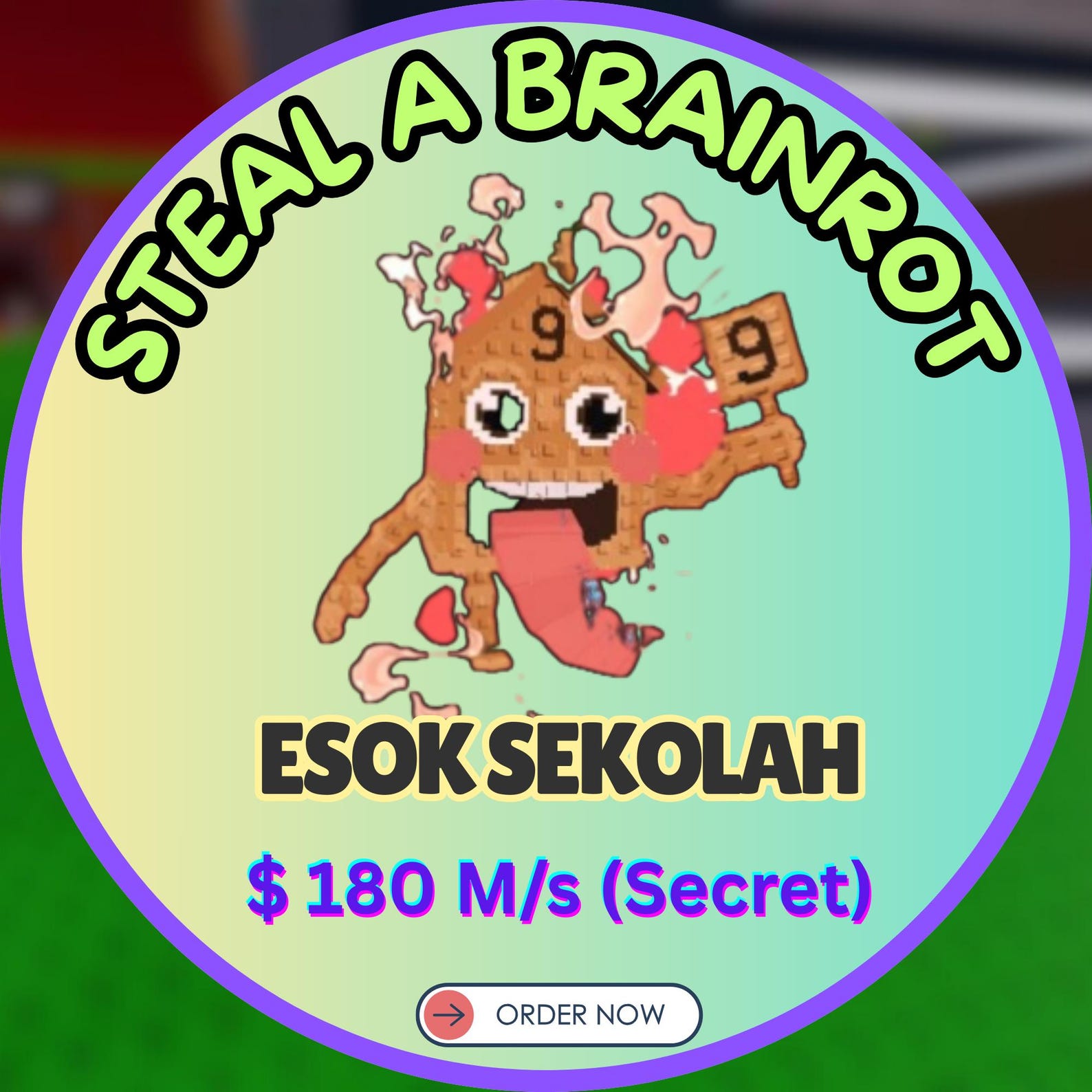 Roblox Brainrot “esok Sekolah” | 180M/S Ultra Fast Speed | Secret Rare Limited Drop | Steal a ...