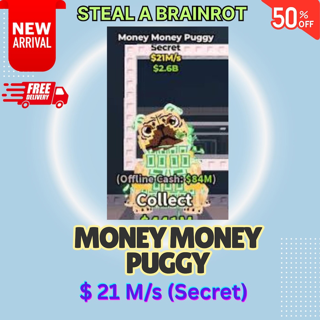 Roblox Brainrot “Money Money Puggy” / Velocidad ultrarrápida de 21 m/s ...