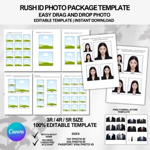 1x1 2x2 Photo Template - Etsy