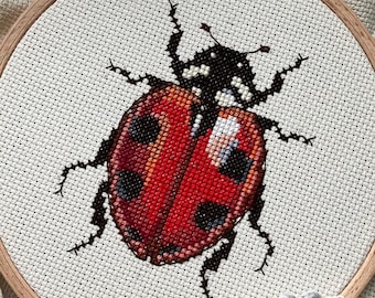 Ladybug Cross Stitch Pattern PDF Instant Download - Etsy