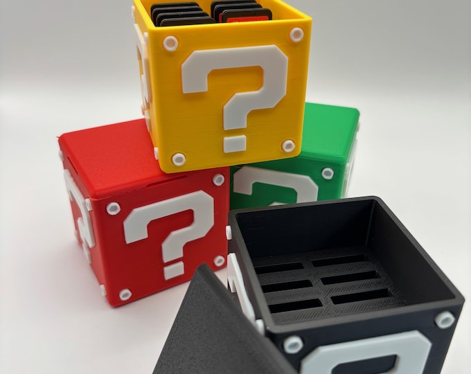 Box for Nintendo Switch Games - 3d-printed Super Mario Question Mark Cube - Etsy