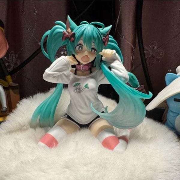 Miku Sitting Figure - Etsy
