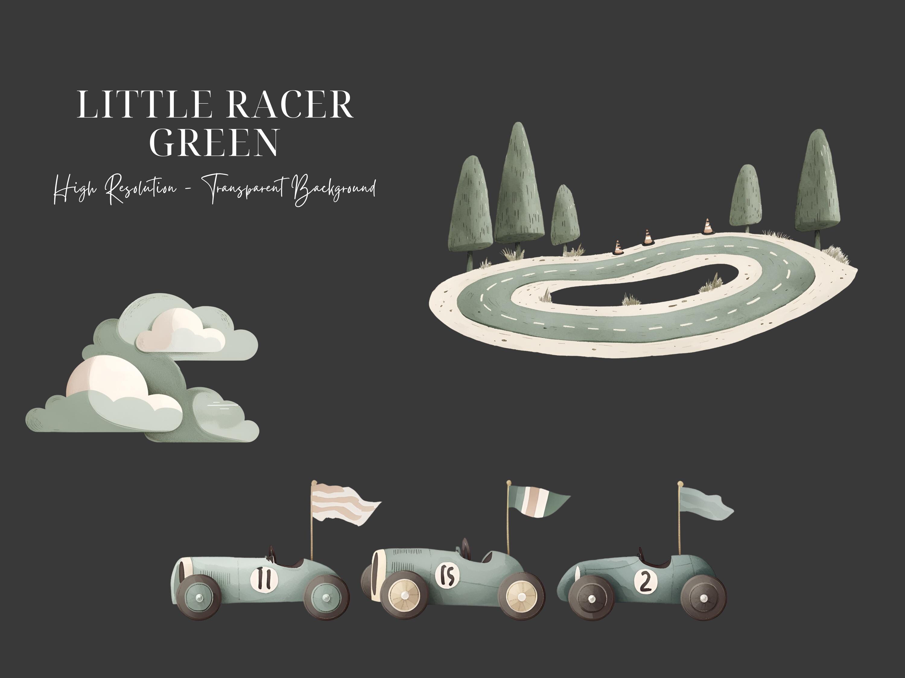 Little Racer Watercolor Clipart – Cute Race Cars, Kids Racing Theme ...