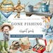 Watercolor Fishing Clip Art Bundle – Cute Kids Fishing, Fish, Poles ...