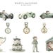 Little Racer Watercolor Clipart – Cute Race Cars, Kids Racing Theme ...