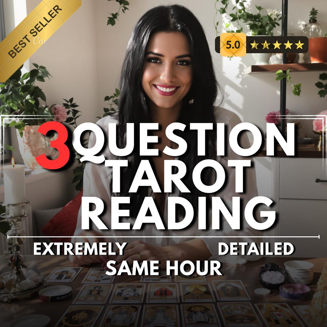 3 Question Tarot Intuitive Psychic Reading, Same Hour Reading, Fast ...
