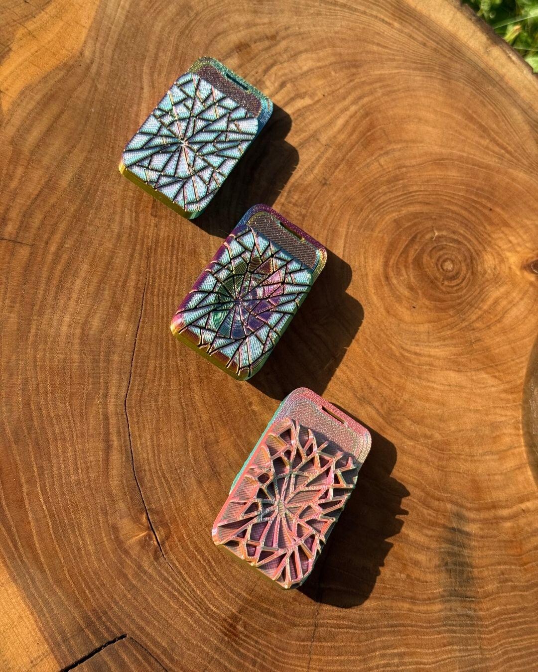 Fidget Slider & Bundle Color Options / Shattered Glass Pattern / Fidget ...