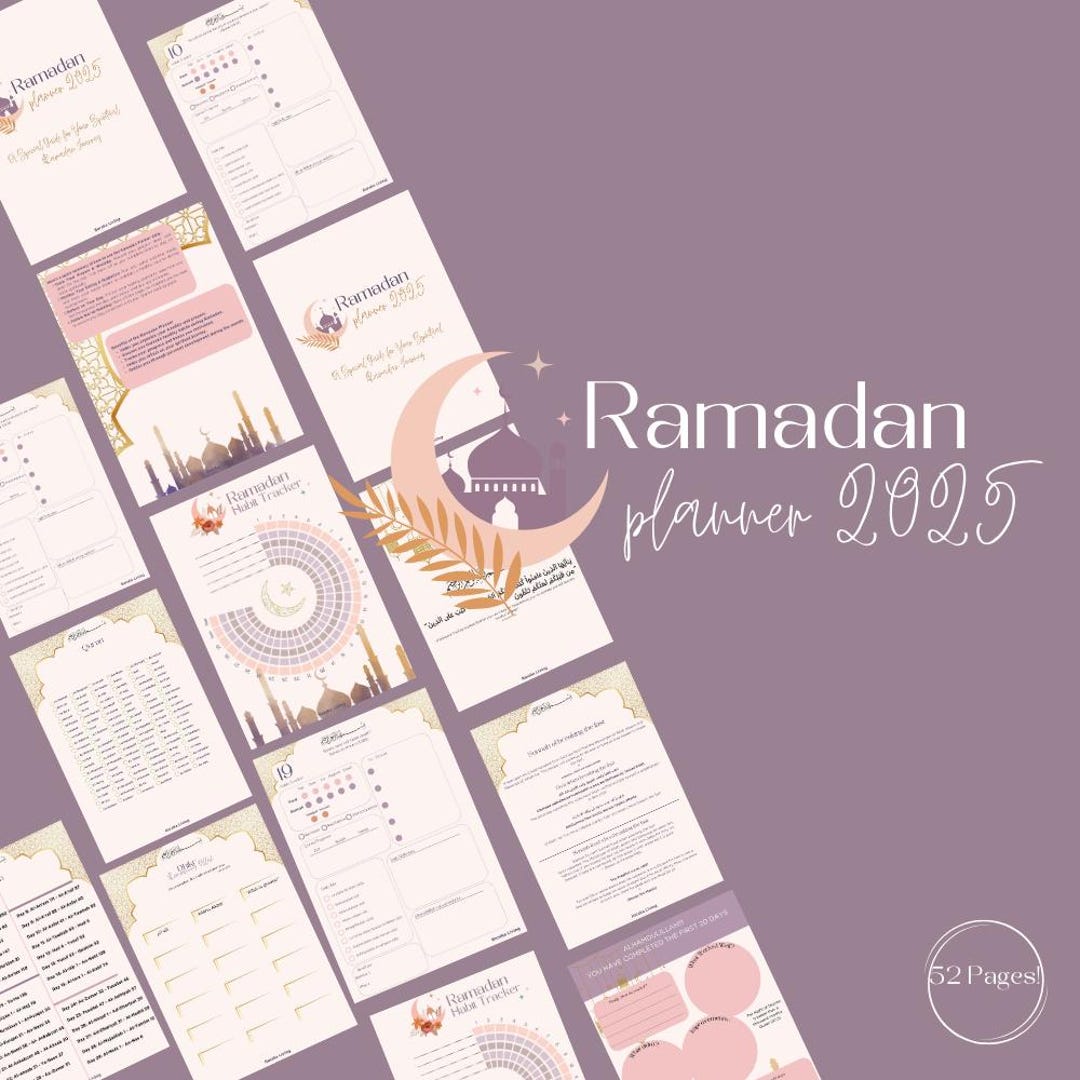 Ramadan 2025 Planner | Digital Ramadan Journal | Muslim Digital Planner ...