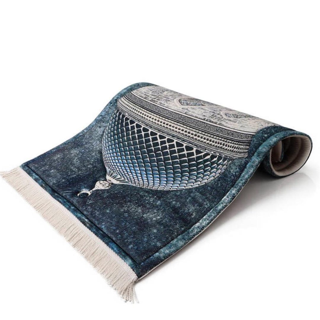 Quilted Islamic Prayer Mat, Thick Padded Ramadan Gift, Made in Turkey ...