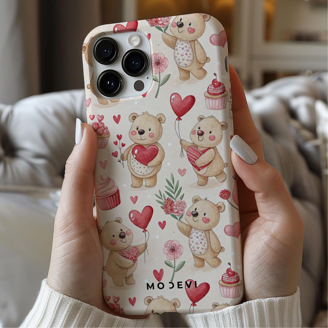 Phone Case With Teddy Bears Love Cute Vintage Magsafe iPhone Phone Case ...