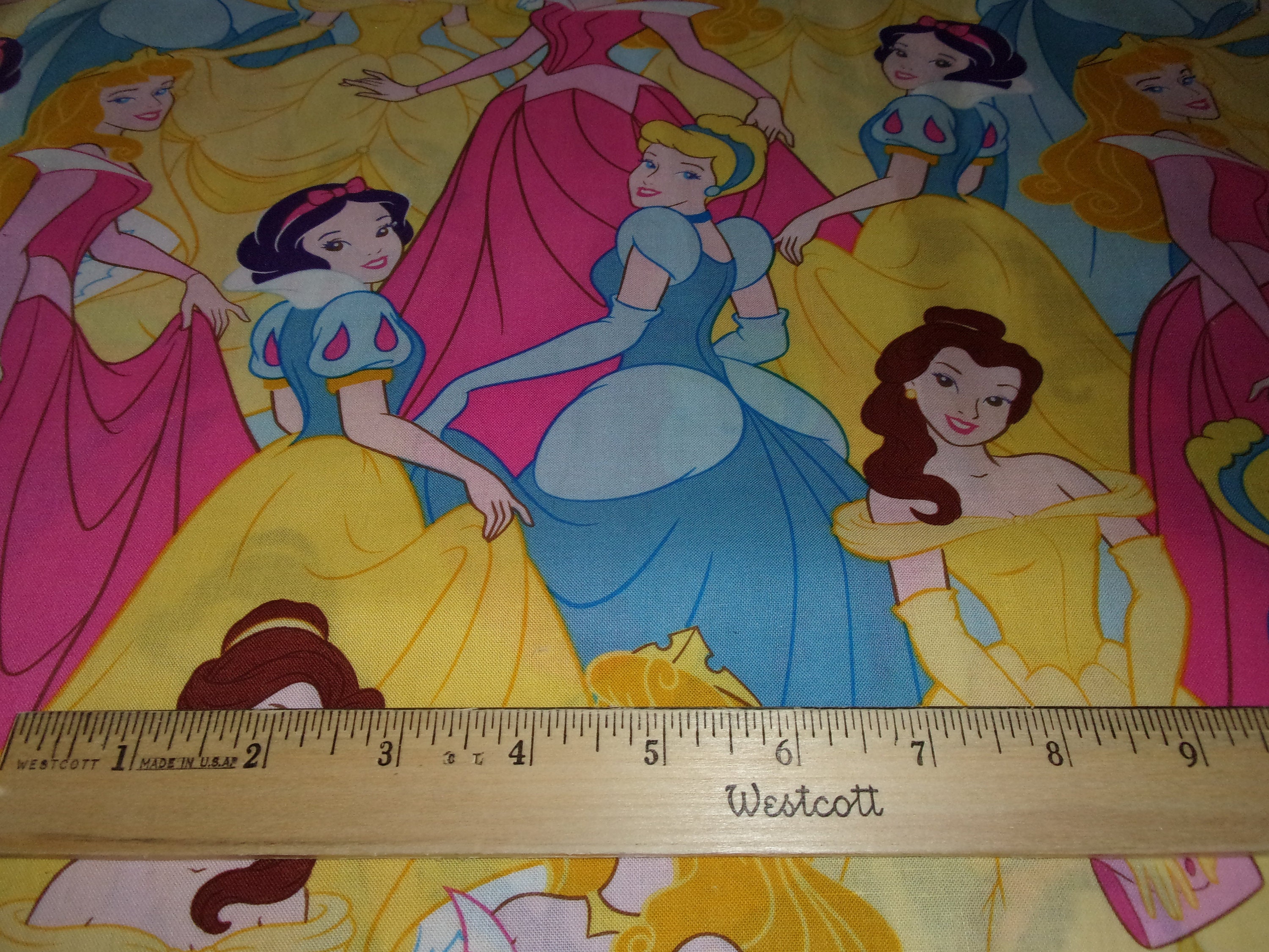 Princess Fabric Packed Characters CP18648 Large Print Cotton Fabric by ...