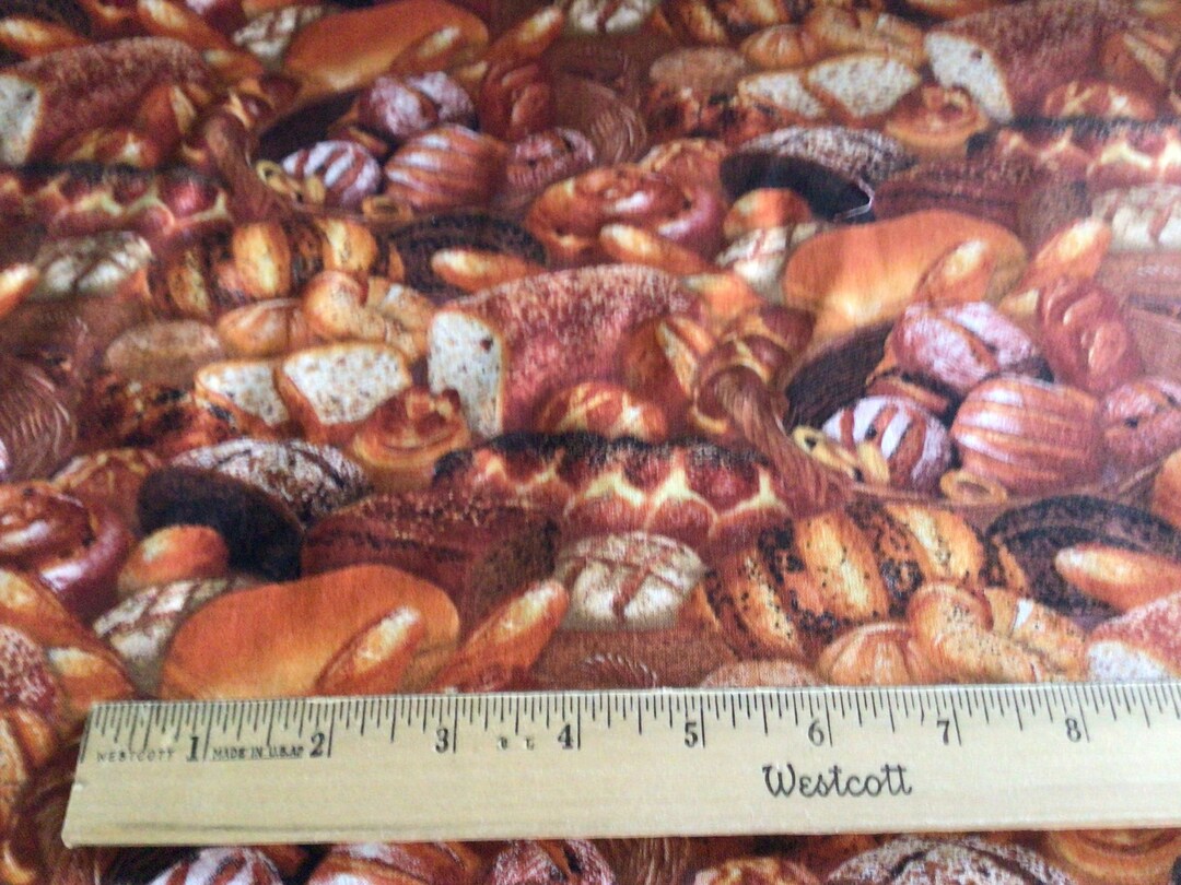 Elizabeths Studio Festival Breads Multi Cotton Fabric by the Yard ...