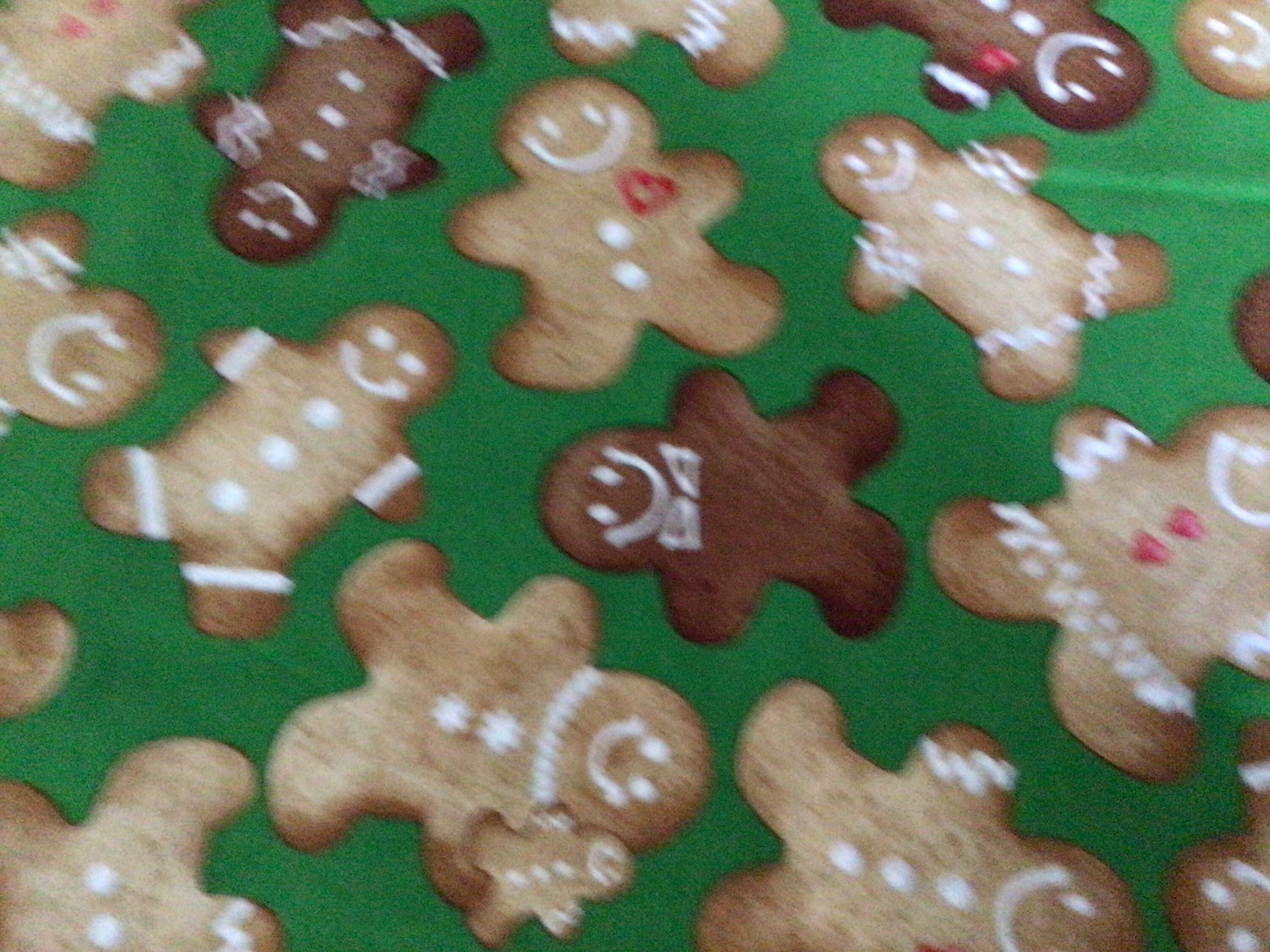 Gingerbread Christmas Fabric: Gingerbread Men Cookies, 100% Cotton by ...