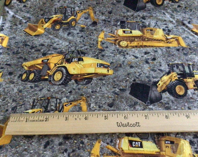 Caterpillar Cat 2012, Heavy Equipment and Dump Trucks 15 Inches Pattern ...