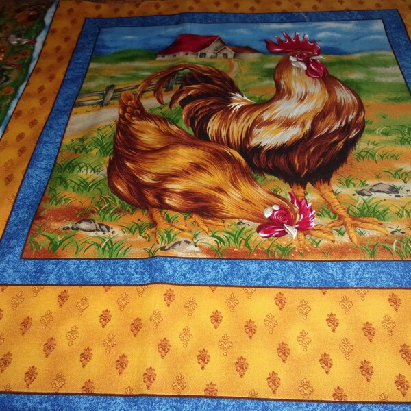 Chicken Pillow Panels for Quilting - Etsy