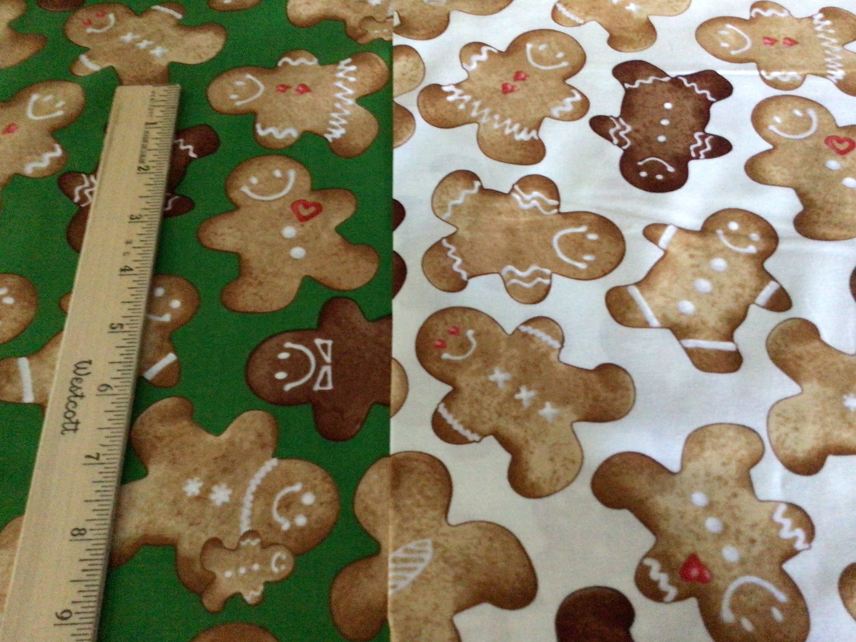 Gingerbread Christmas Fabric: Gingerbread Men Cookies, 100% Cotton by ...