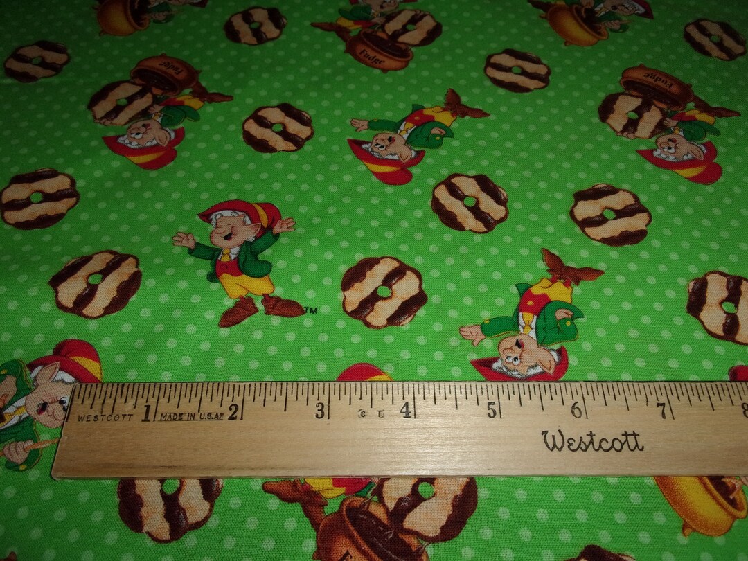 Keebler Cookie Fabric Fudge Striped Cookies With Elf by Spring Creative ...