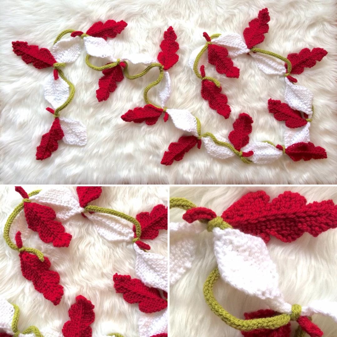 Oak Leaves Garland Knitting PATTERN Great for the Advanced | Etsy