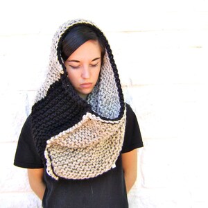 Chunky Oversized Cowl PATTERN - Knitted Cowl Pattern - Instant Download ...