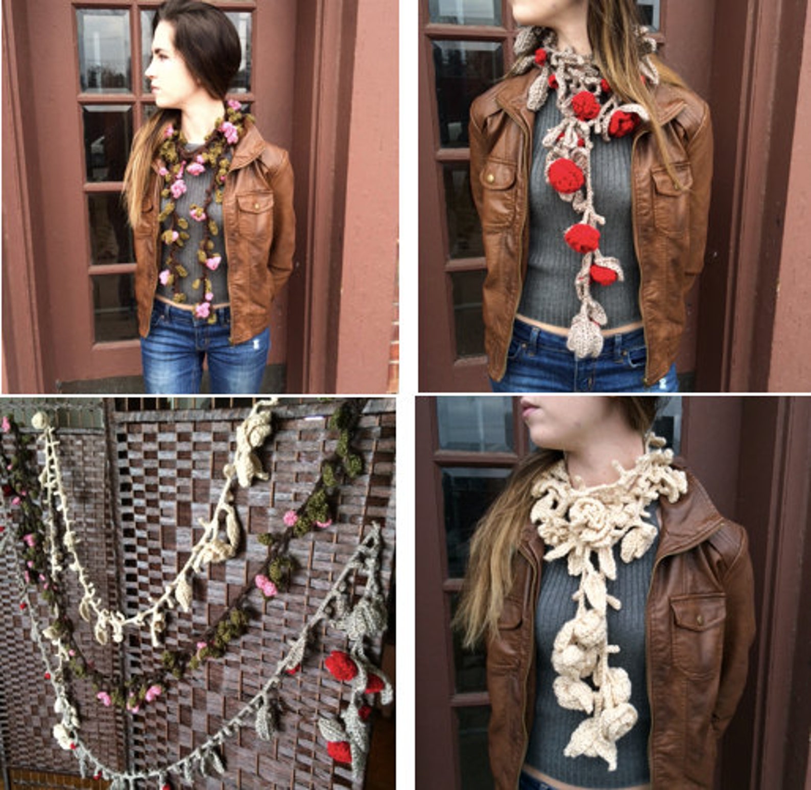 Garland Scarves Crochet PATTERN Great for the Beginner - Etsy