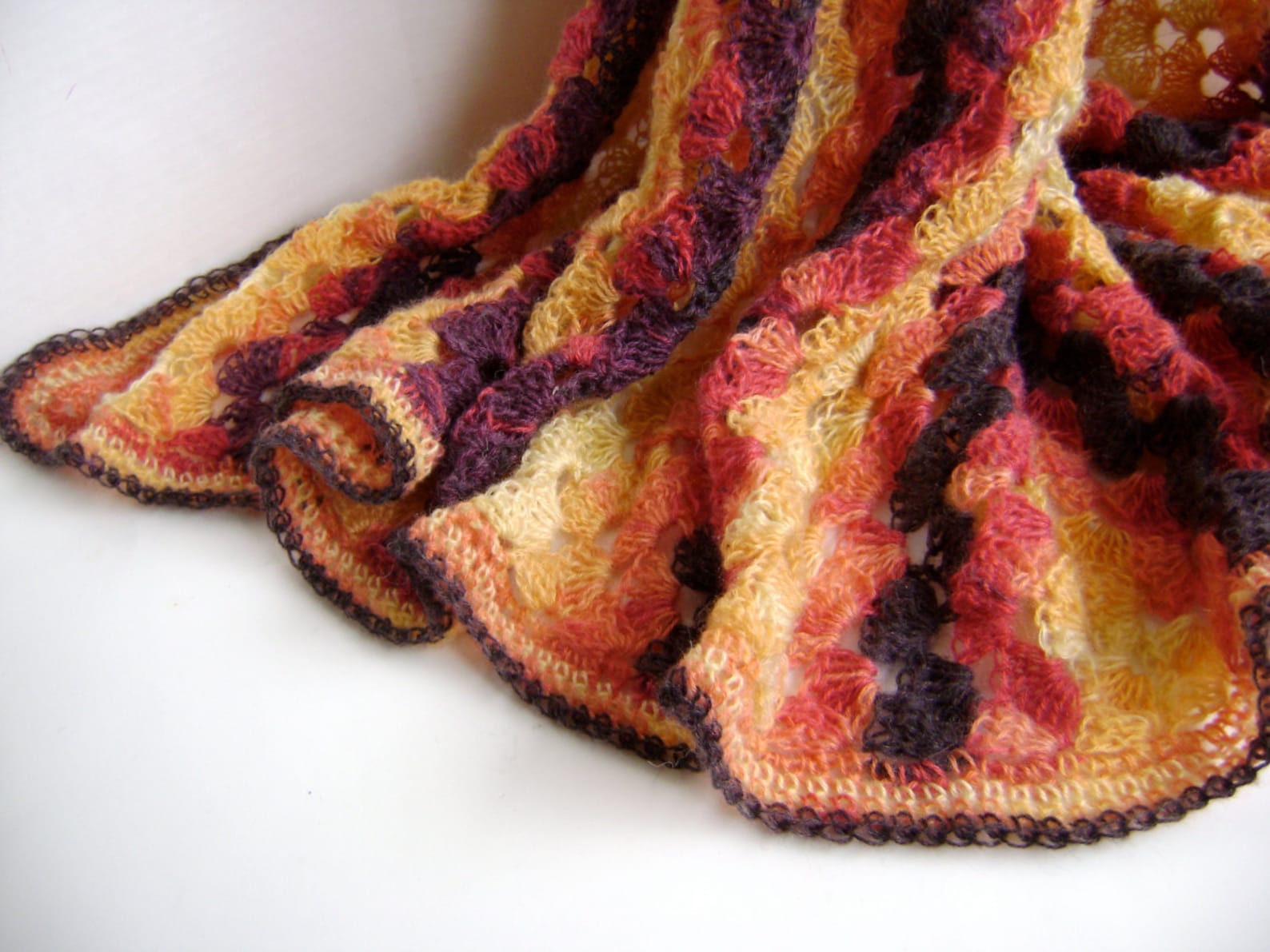 Crocheted Blanket Pattern Bonfire Wedding Throw Hash Tag - Etsy