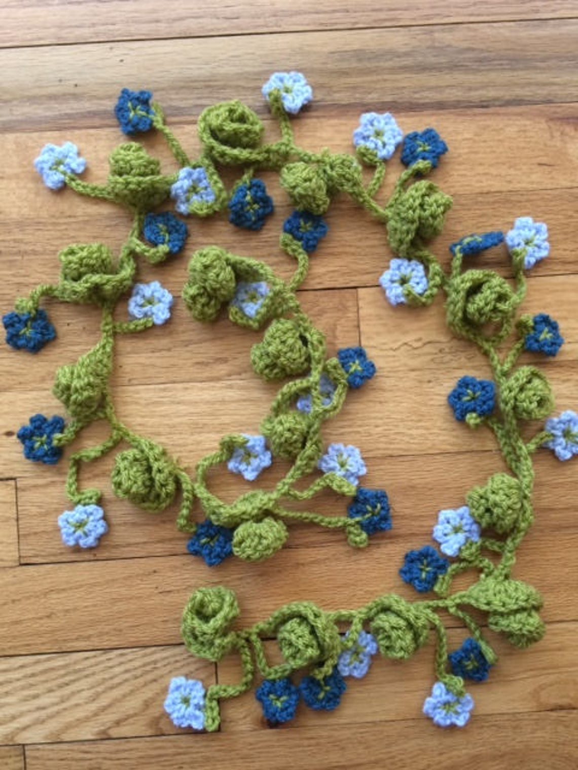 Peacock AND Curly Q's Garlands Crochet PATTERNS Two | Etsy