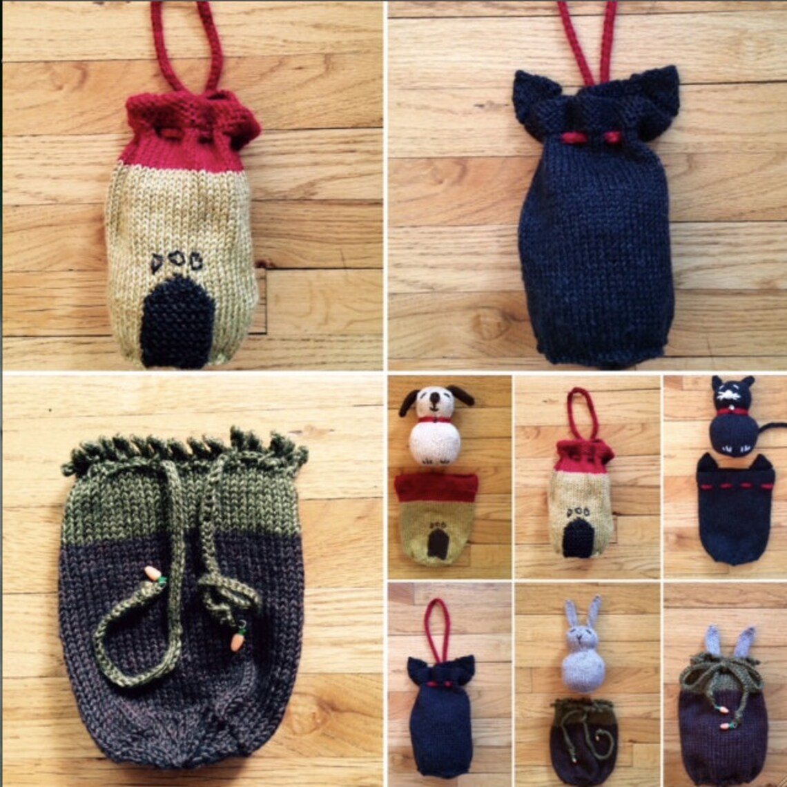 Pet Houses KNITTING PATTERN - Dog House Cat House and Rabbit Hole - for ...