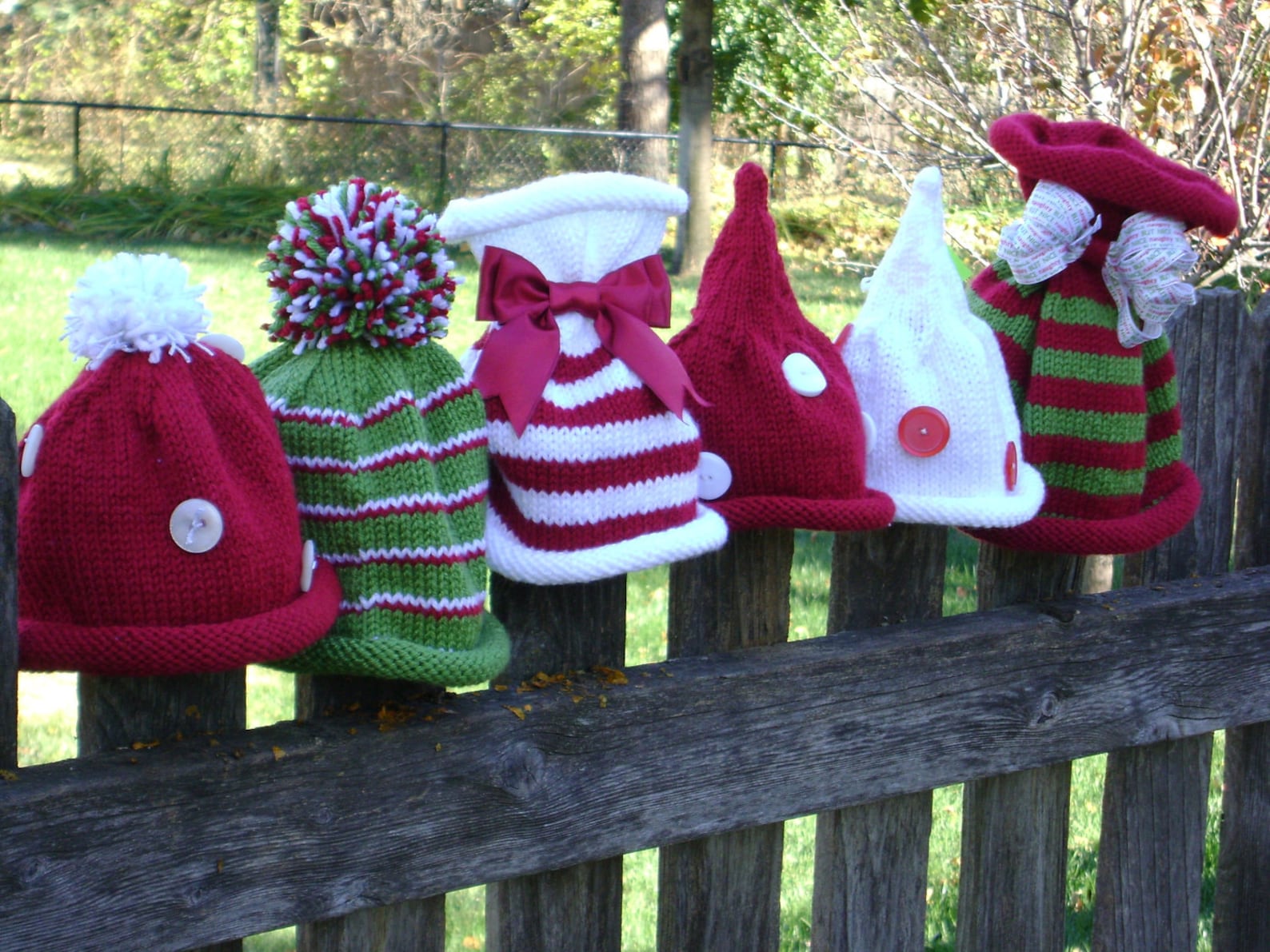 Christmas Hats Collection Pattern Includes All 6 Knitting - Etsy