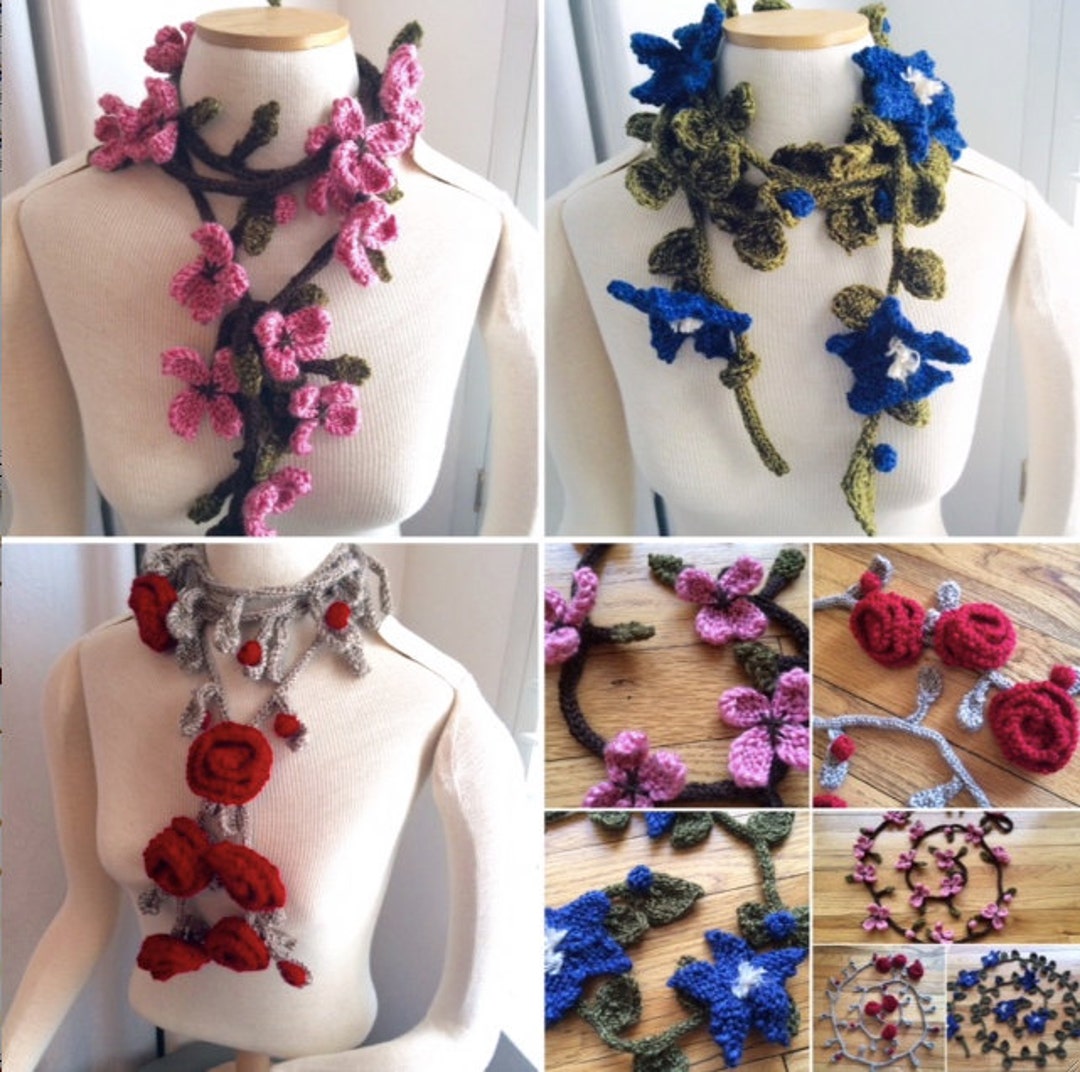 Garland Scarves - Knitting PATTERN - Great for the Beginner - Etsy