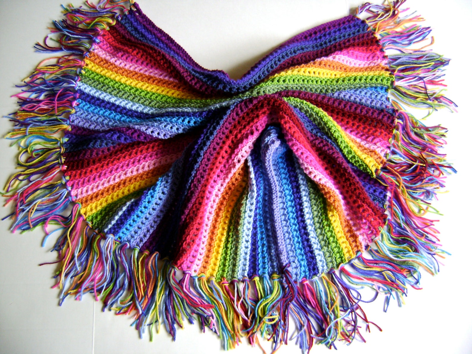 Knitting Checks in Technicolor Blanket Pattern - Perfect for the Newbie ...