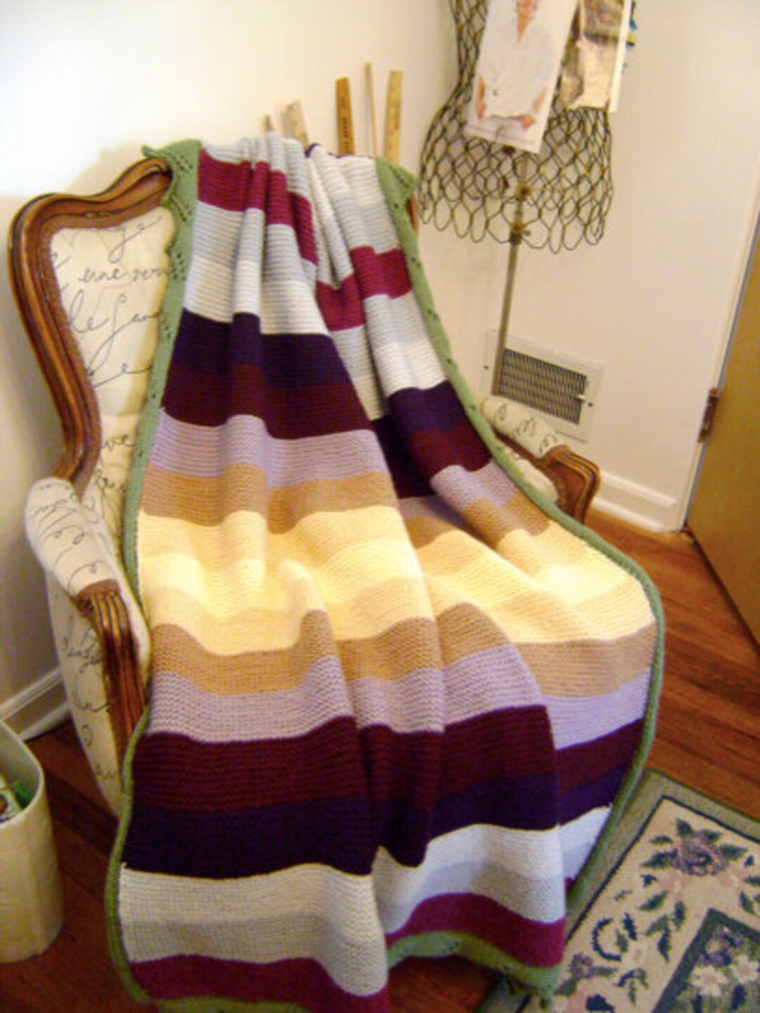 Jam on Toast Knitting Blanket PATTERN - Knit Your Own Blankets - Etsy
