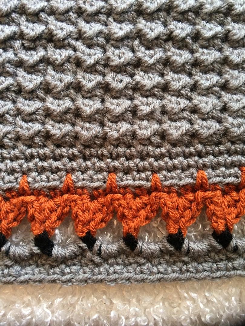 Foxy Baby Blanket Crochet Pattern Written in American and UK | Etsy
