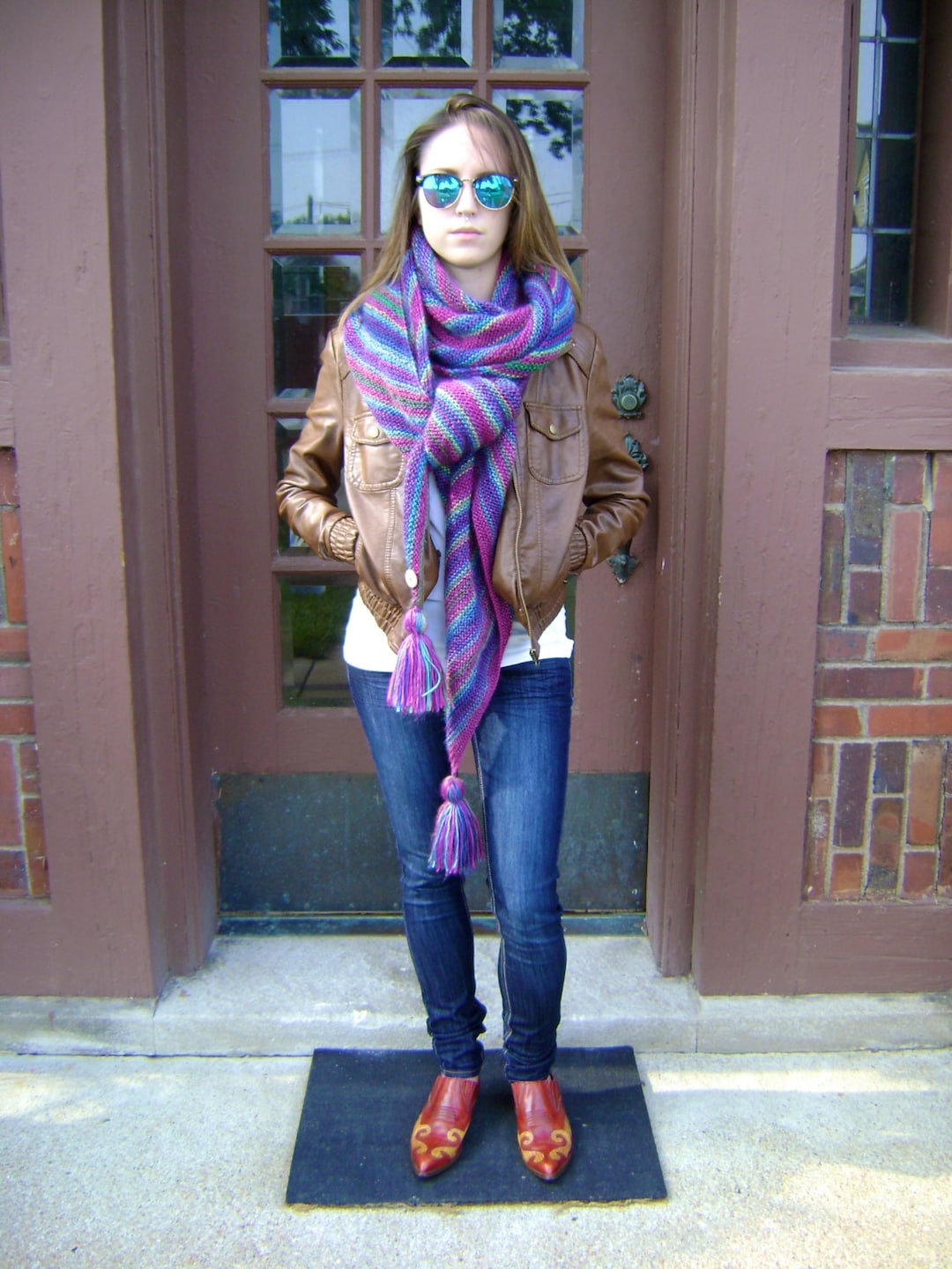 Slanted Shawl Knitting PATTERN - Great for the Beginner - Etsy