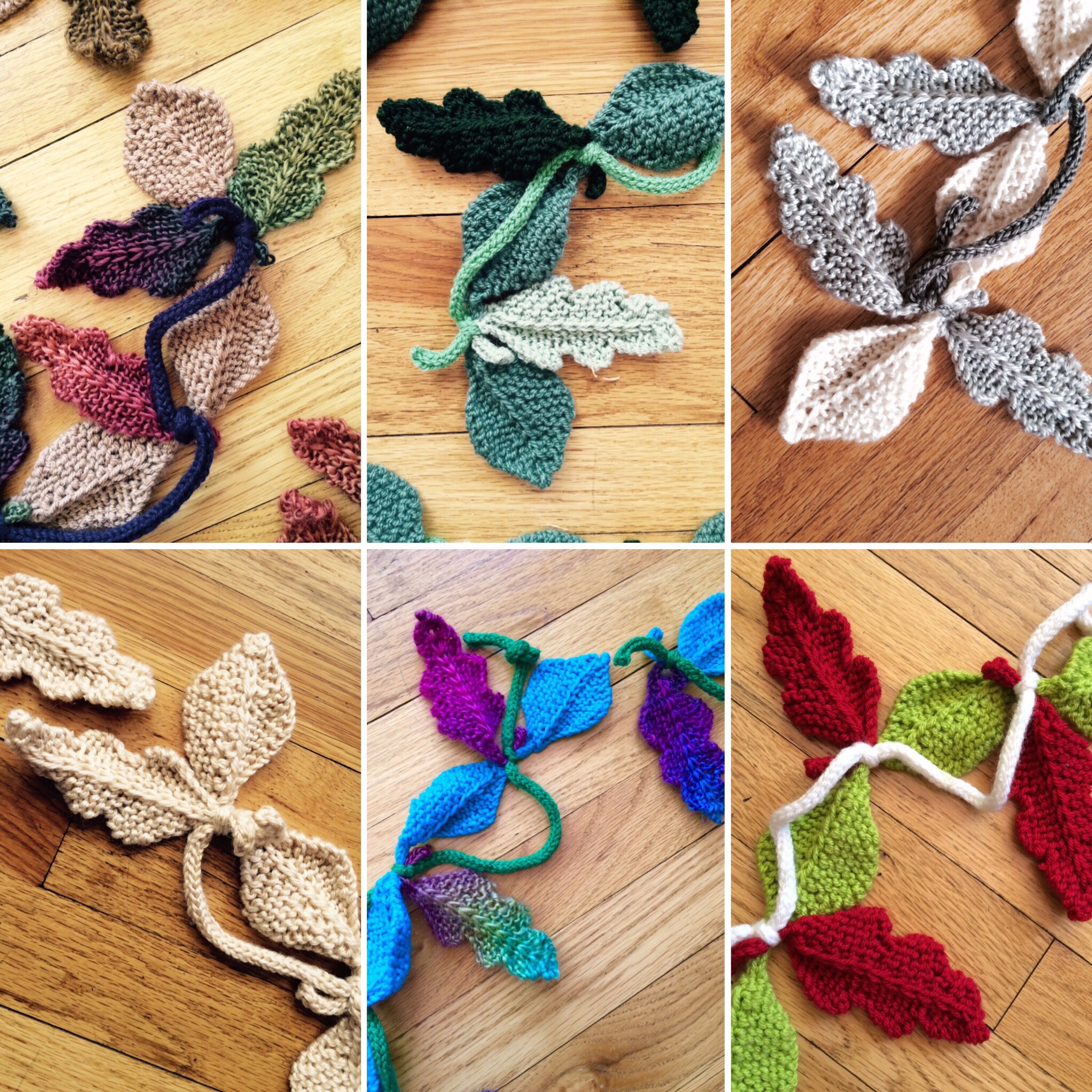 Oak Leaves Garland - Knitting PATTERN - Great for the Advanced Beginner ...